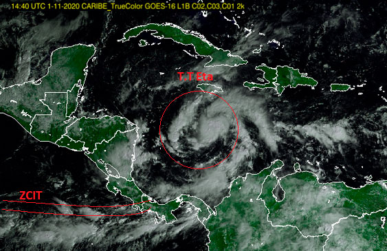 Tormenta se acerca a Centroamérica con vientos de 65 km/h; generará ...