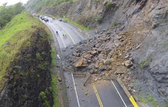 ¢180 millones de castigo por derrumbes del 2015 en ruta 27; Globalvía ...