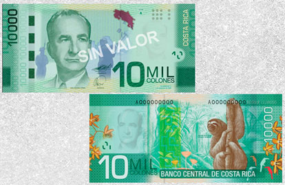 AmeliaRueda - A partir de octubre billetes de ₡10.000 de algodón ...