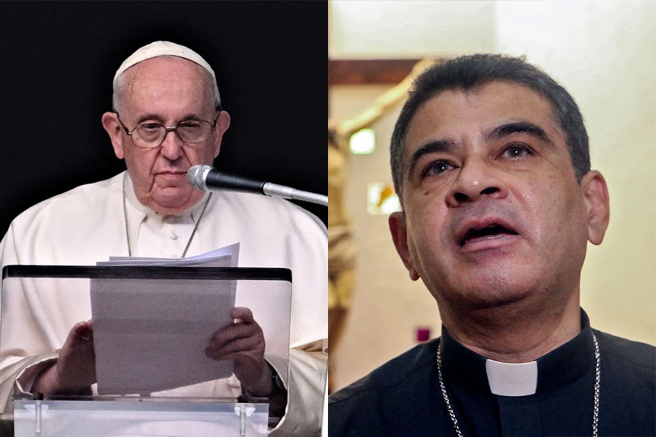 Papa Francisco dice estar "preocupado" por obispo encarcelado en Nicaragua