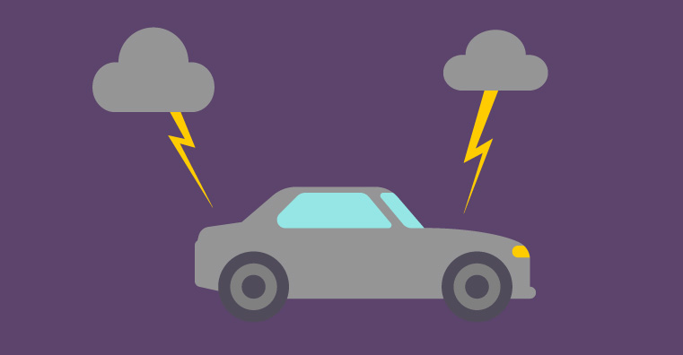 Rayos en carretera: consejos para protegerse