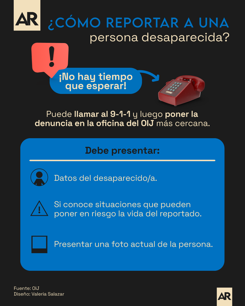 ¿Cómo reportar a una persona desaparecida?